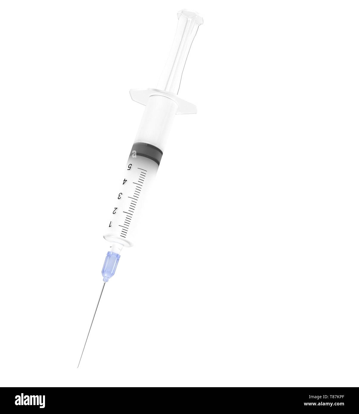 Syringe. 3d rendering illustration isolated on white backgorund Stock ...