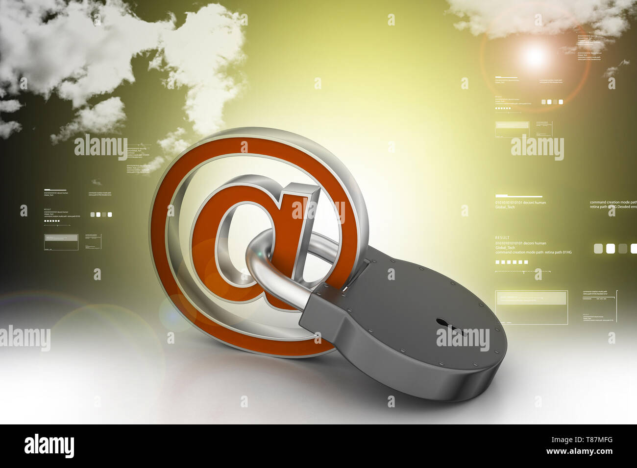 Network is locked for protection Stock Photo - Alamy