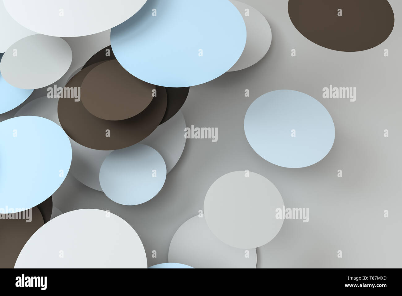 3d rendering, circle frame card template, computer digital image Stock ...