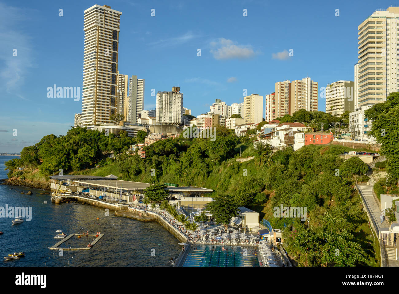 Waterfront high rise skyscraper skyscrapers building buildings building ...