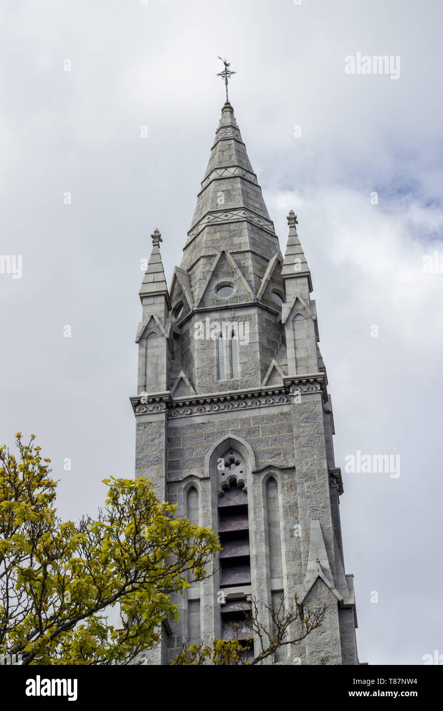 Low-angle of a church tower, Aberdeen, Scotland Stock Photo - Alamy