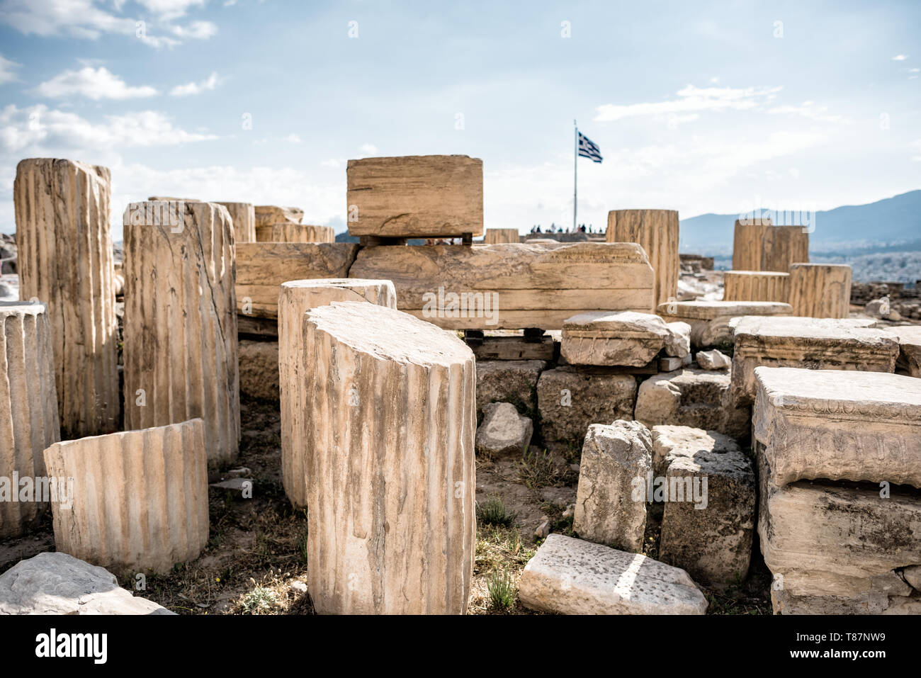 ATHENS, Greece - The Acropolis of Athens is an ancient citadel standing ...