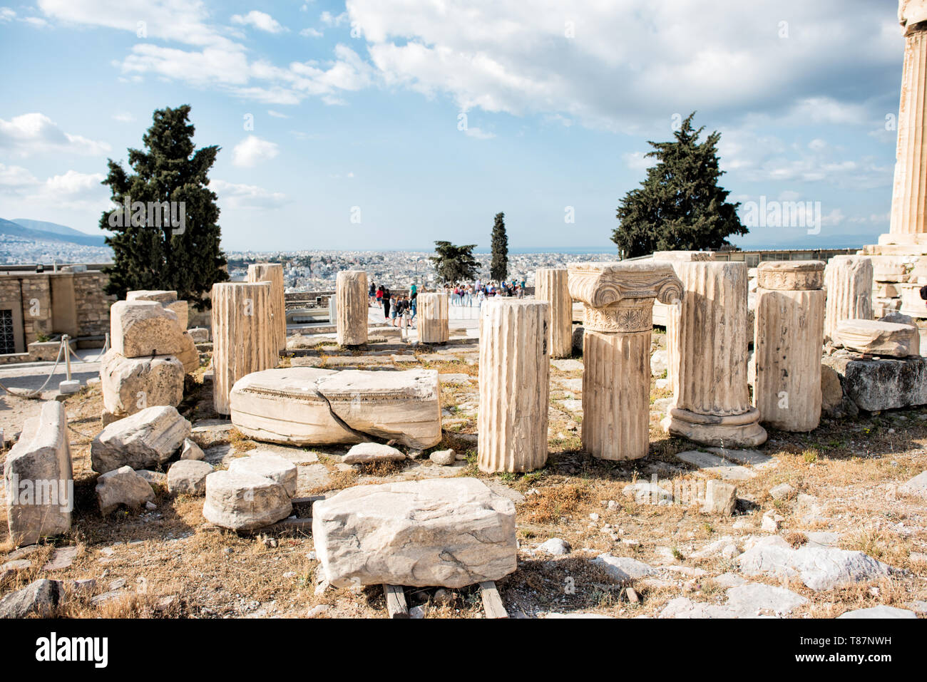 ATHENS, Greece - The Acropolis of Athens is an ancient citadel standing ...