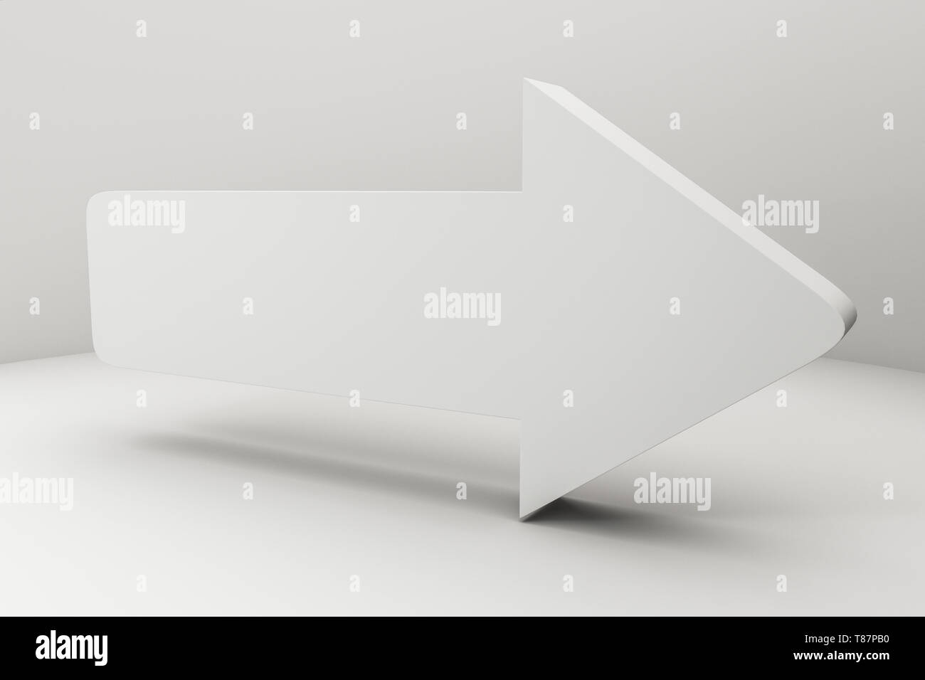 3d rendering, 3d model of arrow, the concept of development and ...