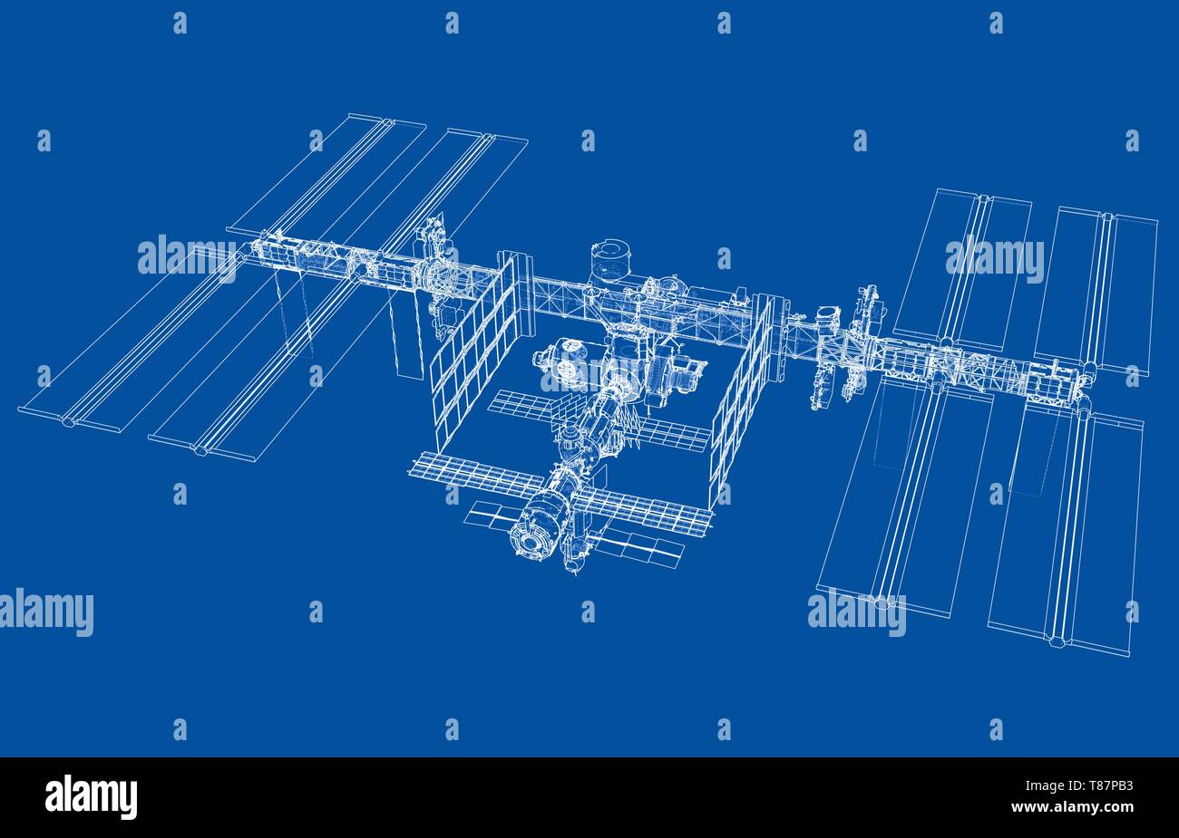 Abstract Spaceship Outline. Vector Stock Vector Image & Art - Alamy