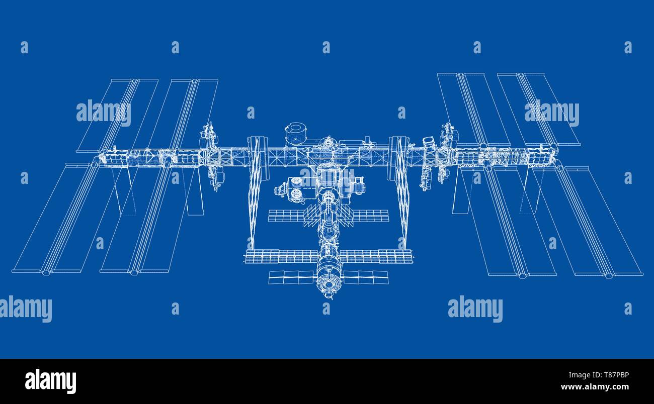Abstract Spaceship Outline. Vector Stock Vector Image & Art - Alamy