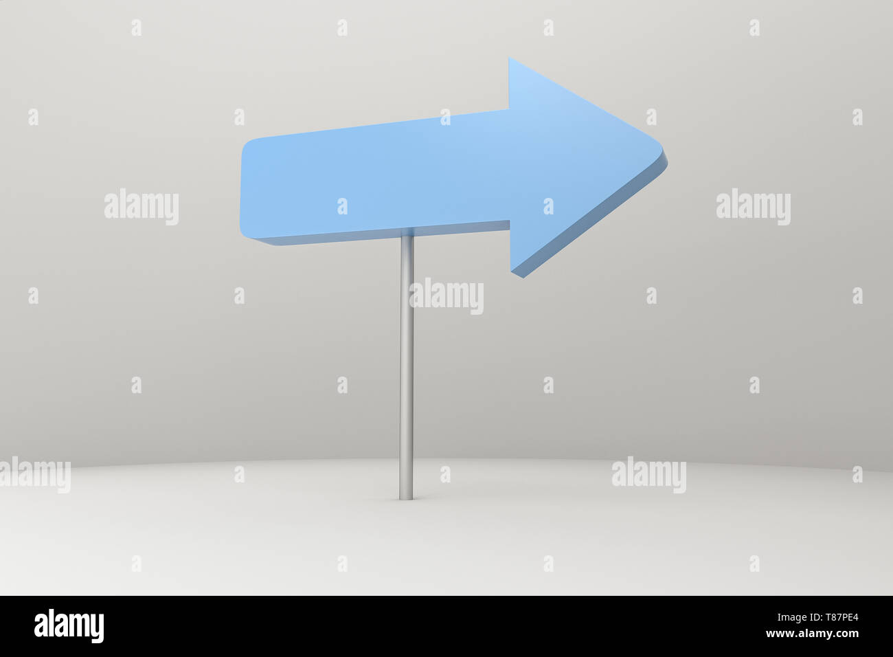 3d rendering, 3d model of arrow, the concept of development and ...