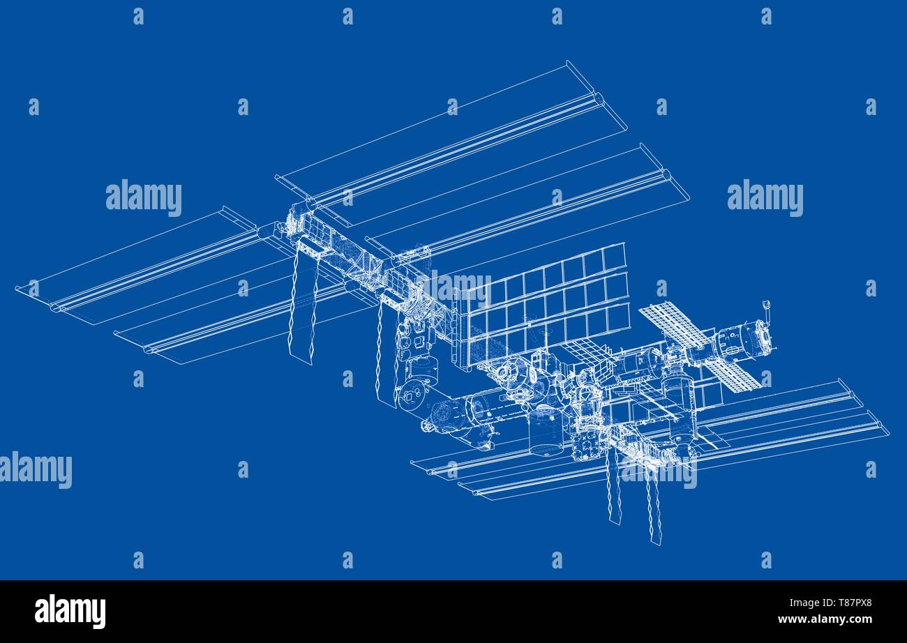 Abstract Spaceship Outline. Vector Stock Vector Image & Art - Alamy