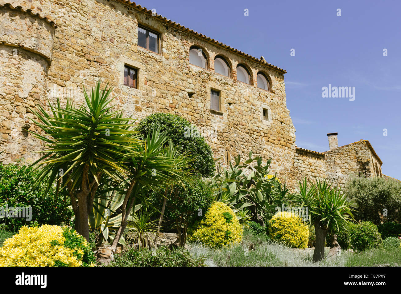 Scenery of Pals, Costa Brava Stock Photo - Alamy