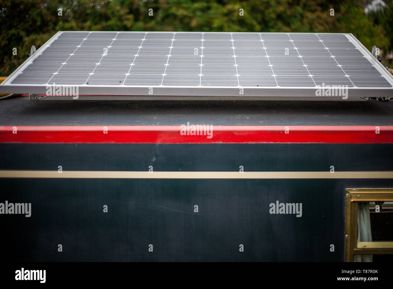 Solar Panels Narrow Boat High Resolution Stock Photography and Images ...