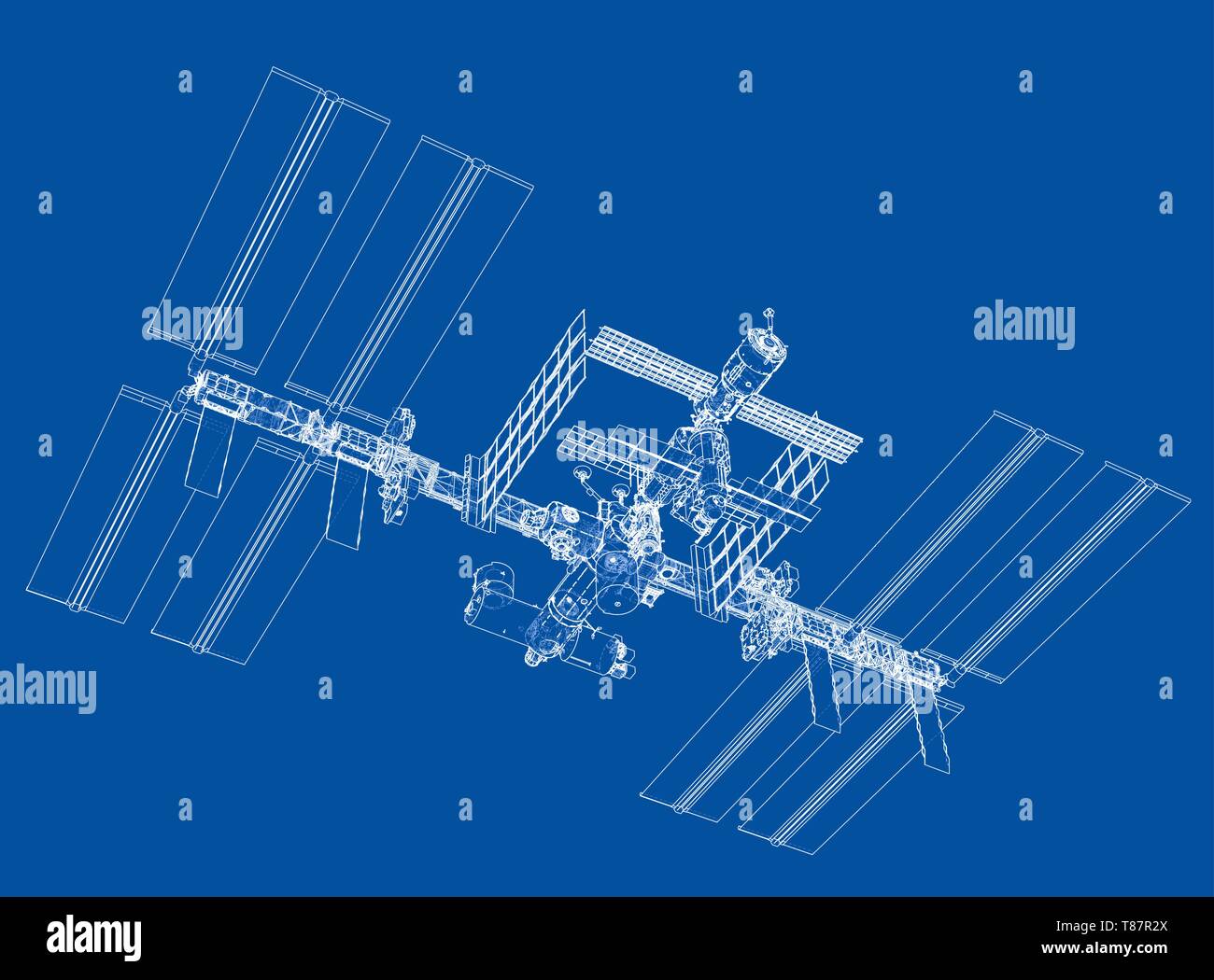 Abstract Spaceship Outline. Vector Stock Vector Image & Art - Alamy