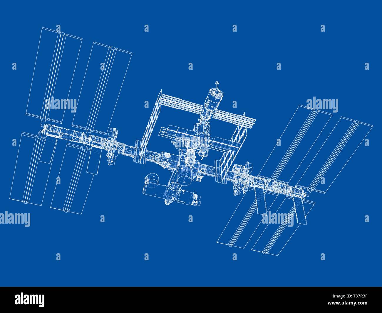Abstract Spaceship Outline. Vector Stock Vector Image & Art - Alamy