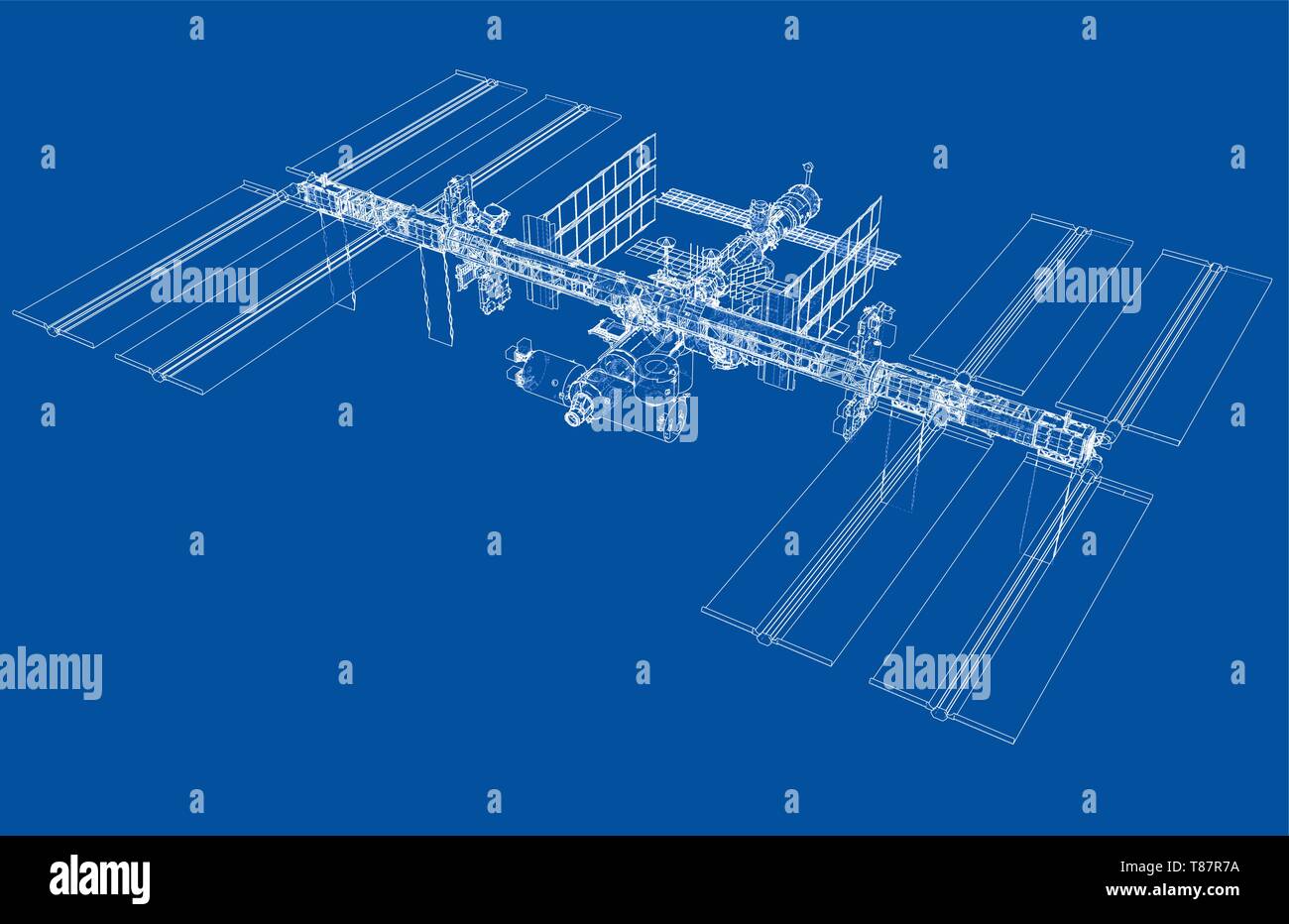 Abstract Spaceship Outline. Vector Stock Vector Image & Art - Alamy