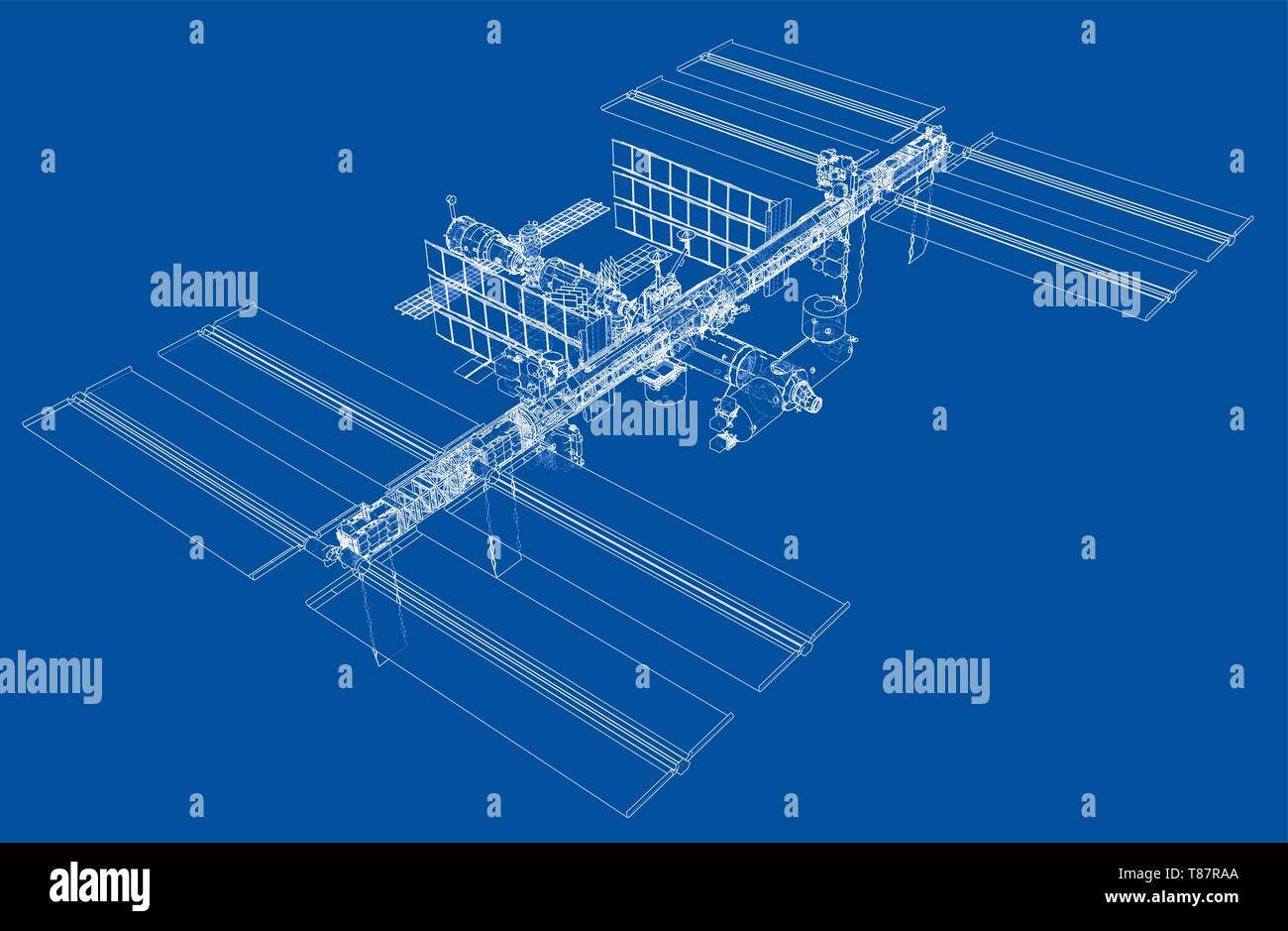 Abstract Spaceship Outline. Vector Stock Vector Image & Art - Alamy