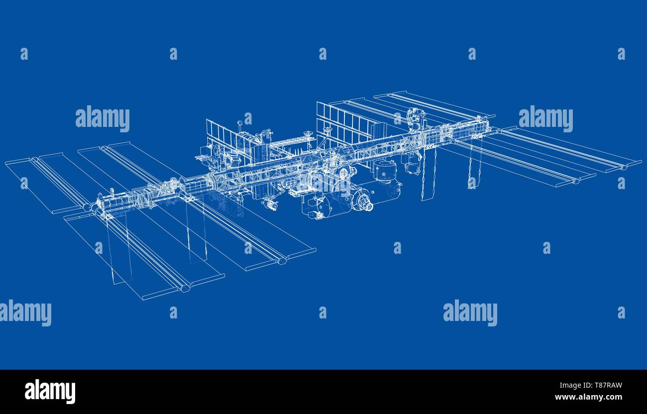 Abstract Spaceship Outline. Vector Stock Vector Image & Art - Alamy