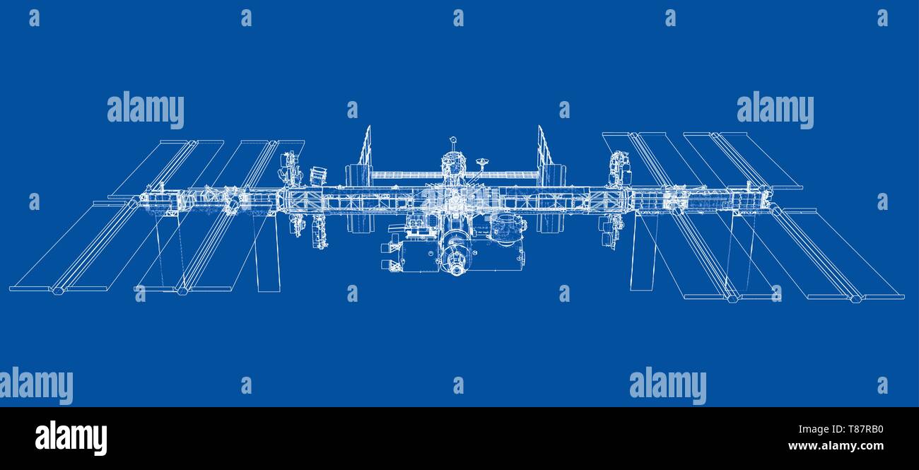 Abstract Spaceship Outline. Vector Stock Vector Image & Art - Alamy