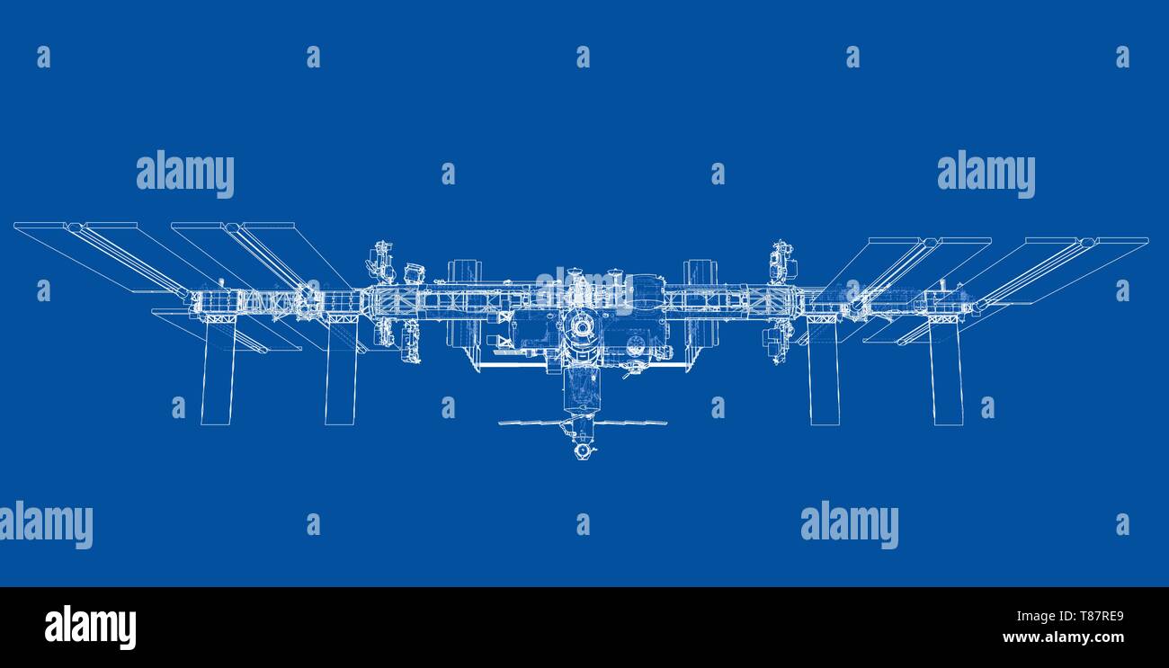 Abstract Spaceship Outline. Vector Stock Vector Image & Art - Alamy