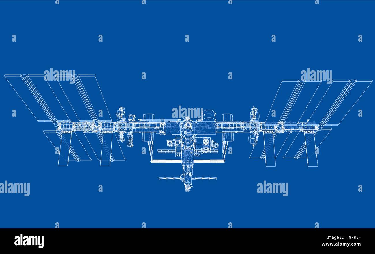Abstract Spaceship Outline. Vector Stock Vector Image & Art - Alamy