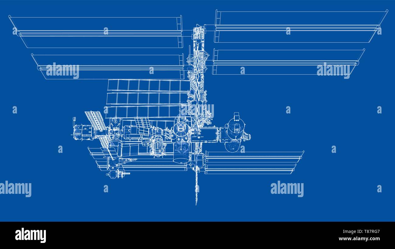 Abstract Spaceship Outline. Vector Stock Vector Image & Art - Alamy