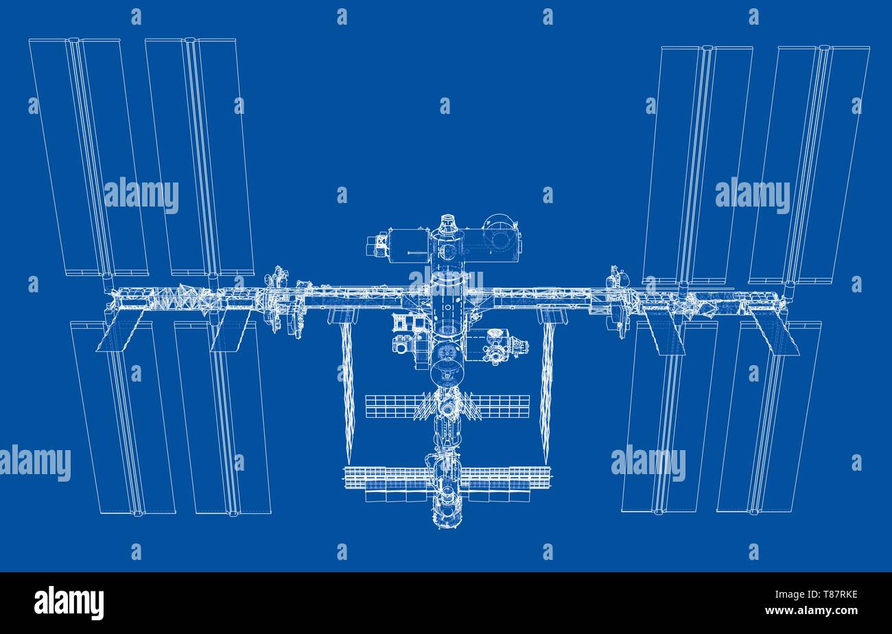 Abstract Spaceship Outline. Vector Stock Vector Image & Art - Alamy