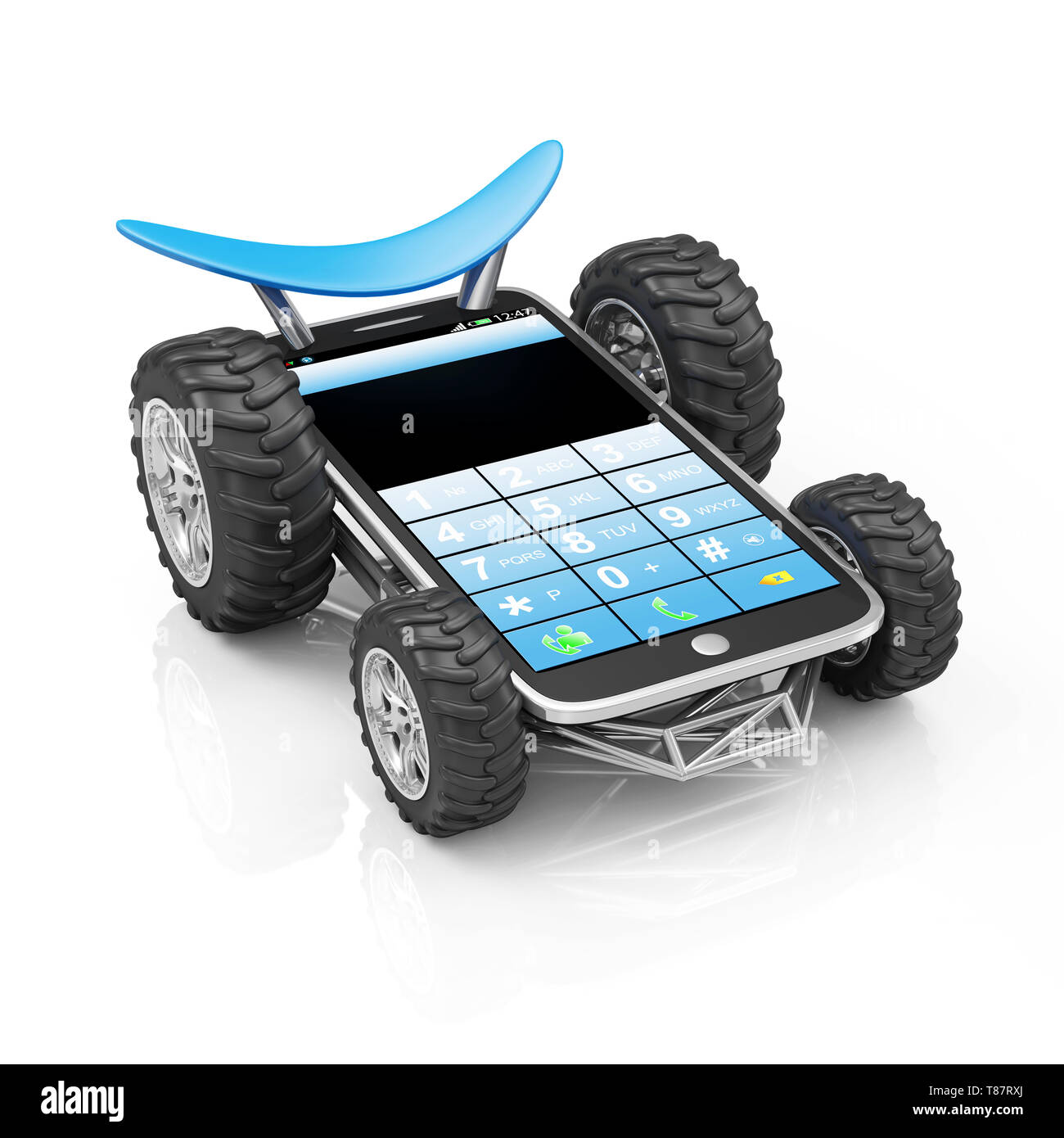Powerful and Reliable Smart Phone or Delivery of Mobile Devices Concept ...