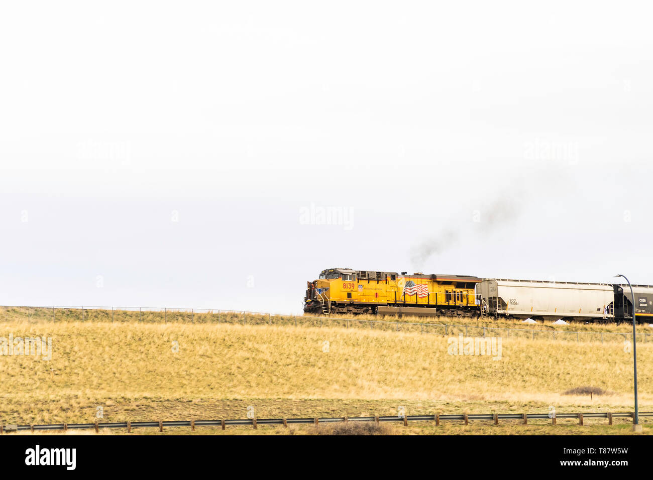 April 7 2019 - Lethbridge , Alberta Canada - Canadian Pacific Railway ...