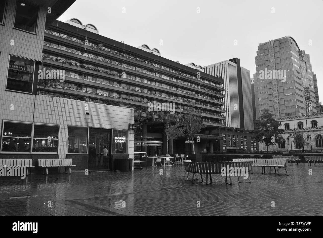 A view of the Barbican, London. A centre of art and culture. A ...