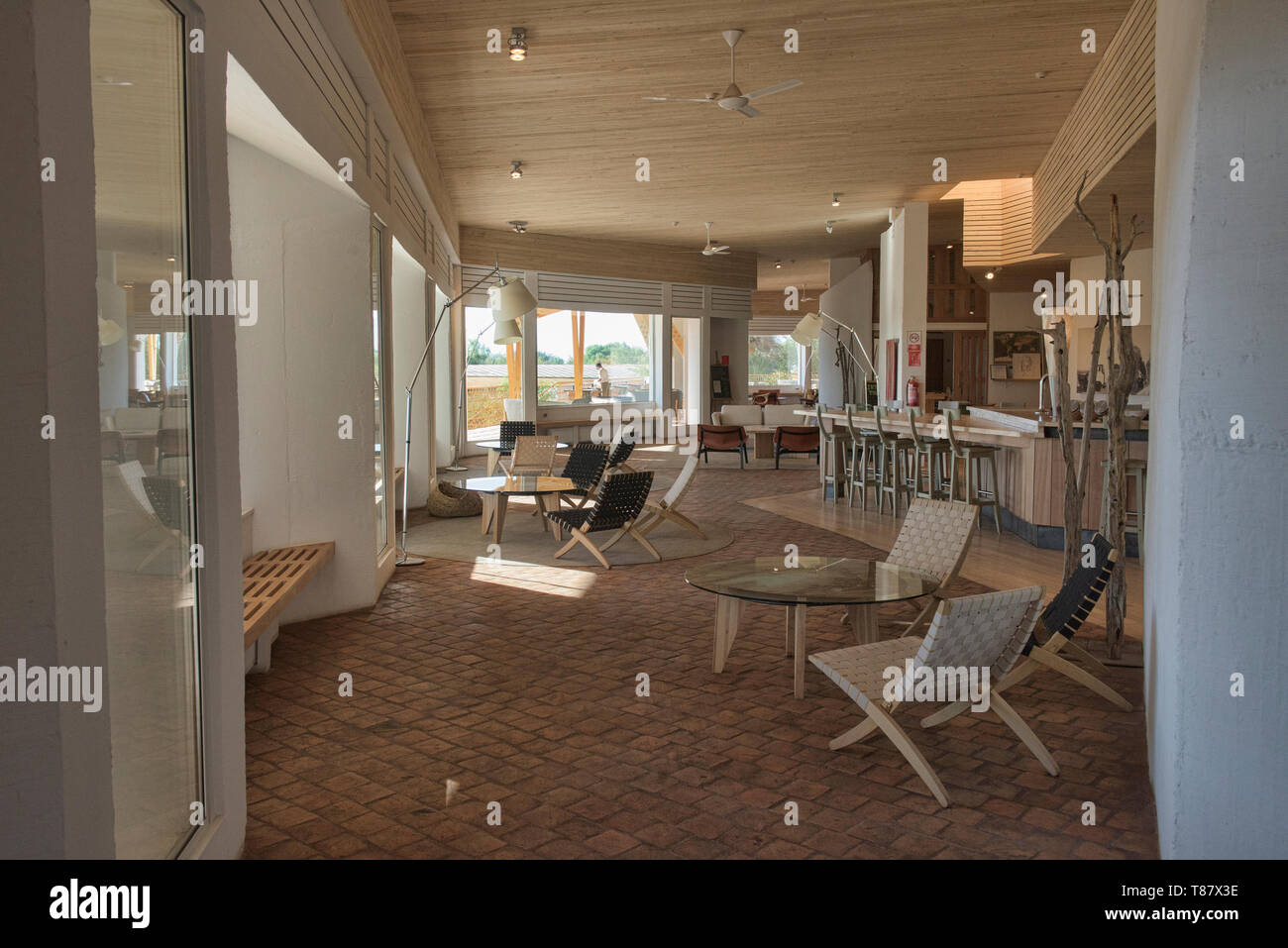 Cool interior of the Explora Atacama Resort, San Pedro de Atacama ...