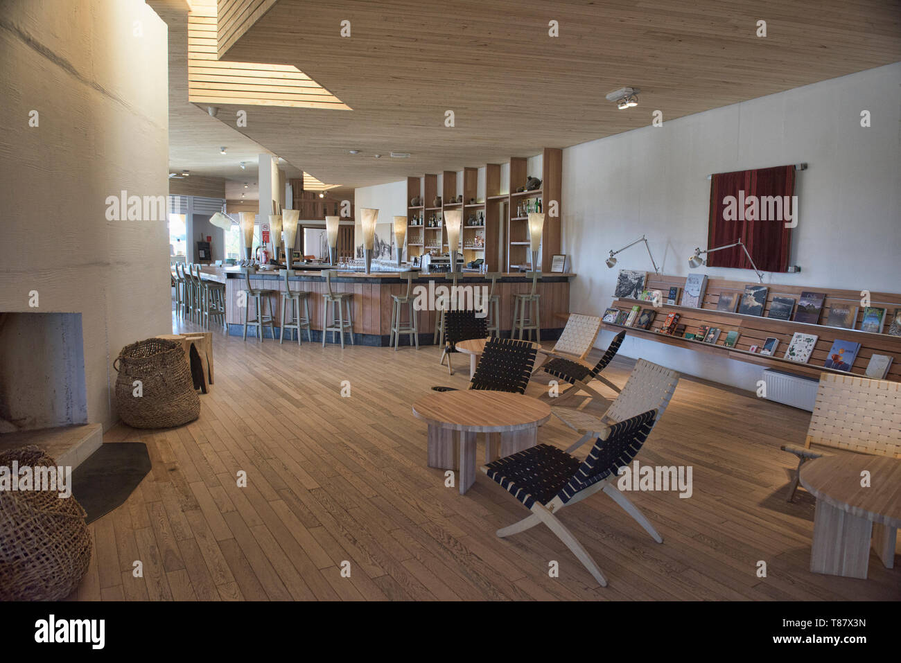 Cool interior of the Explora Atacama Resort, San Pedro de Atacama ...