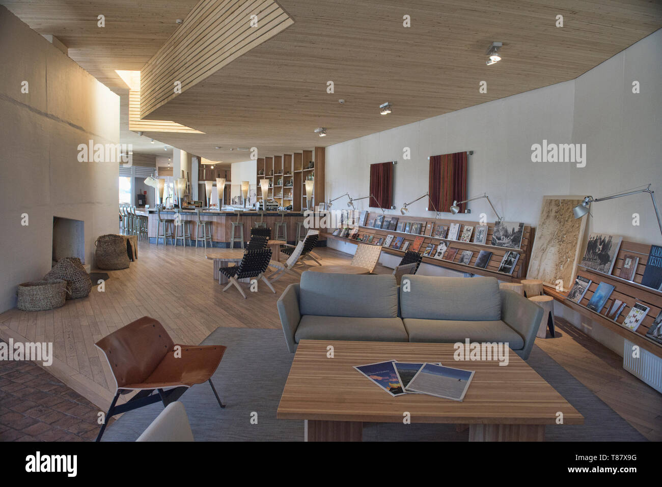 Cool interior of the Explora Atacama Resort, San Pedro de Atacama ...