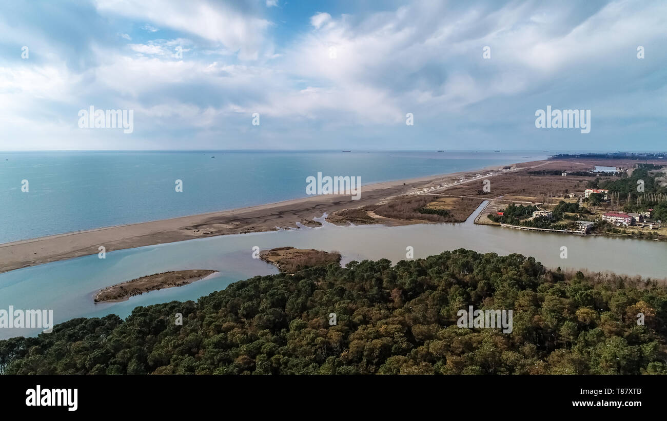 Poti city landscape photographed from above, Georgia Stock Photo - Alamy