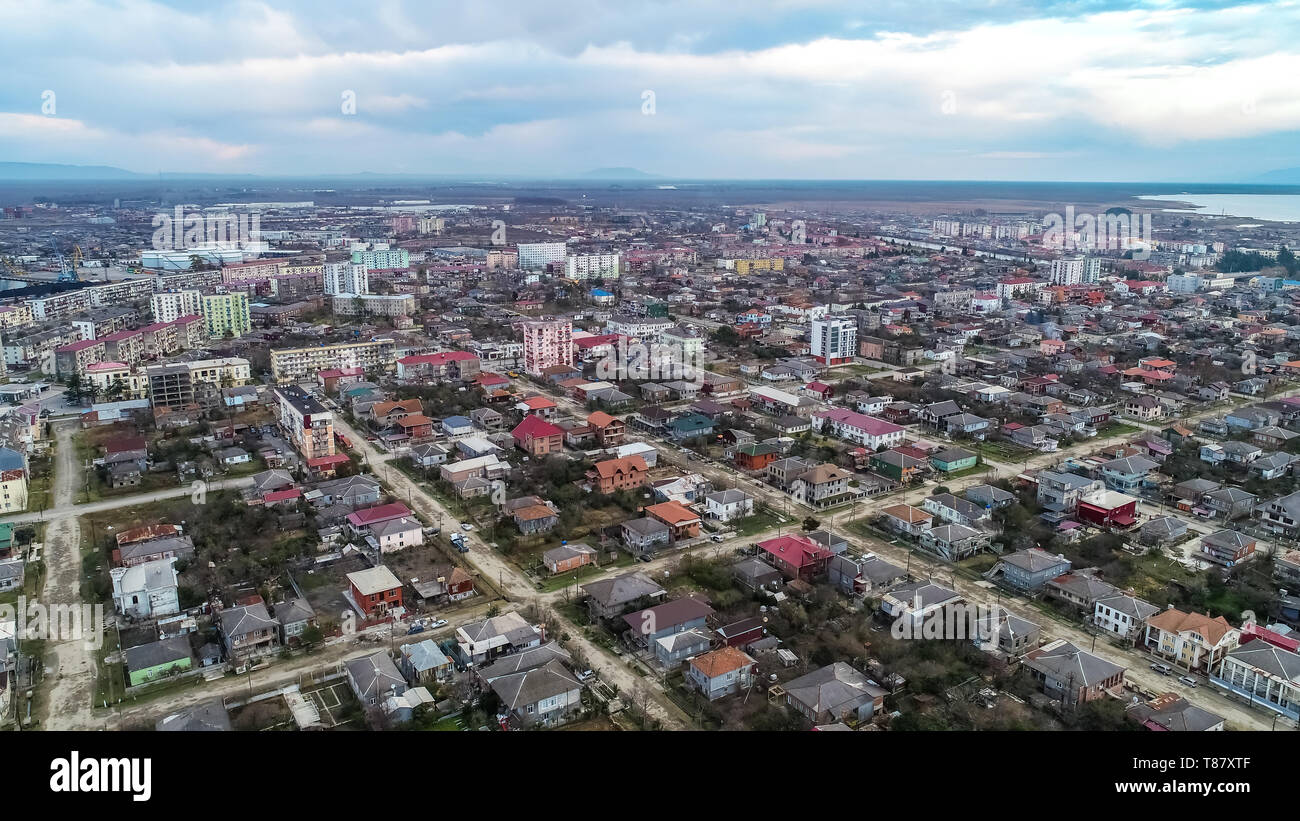 Poti city landscape photographed from above, Georgia Stock Photo - Alamy