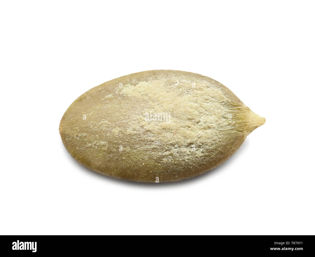 Pumpkin seed on white background Stock Photo - Alamy