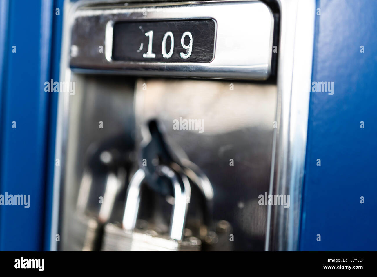 Employee Locker keys for keeping personal items at work Stock Photo - Alamy
