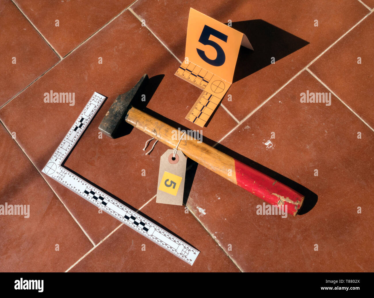 Crime scene investigation numbering hi-res stock photography and images ...
