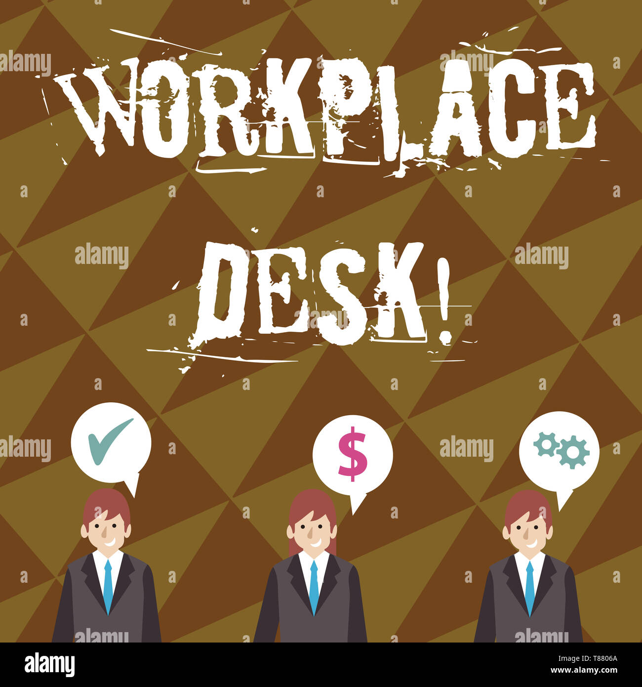 Writing note showing Workplace Desk. Business concept for a type of ...
