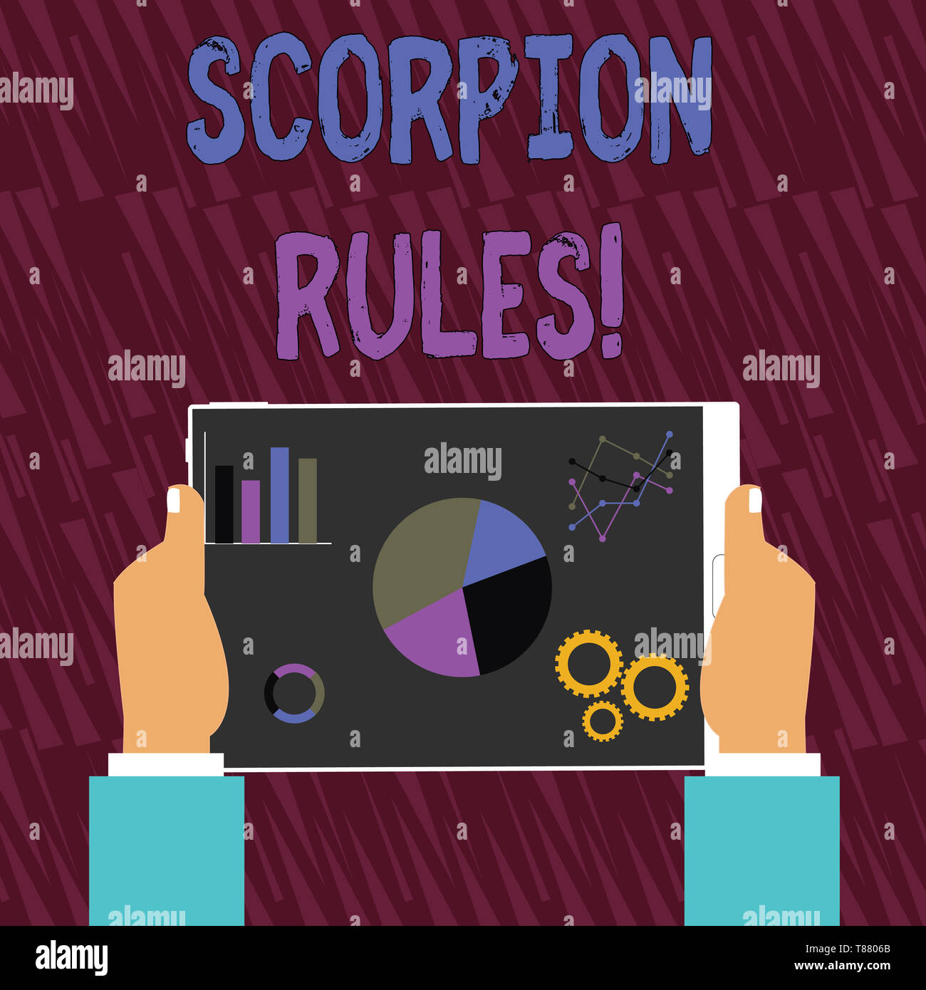 Text sign showing Scorpion Rules. Business photo text Dystopian young ...