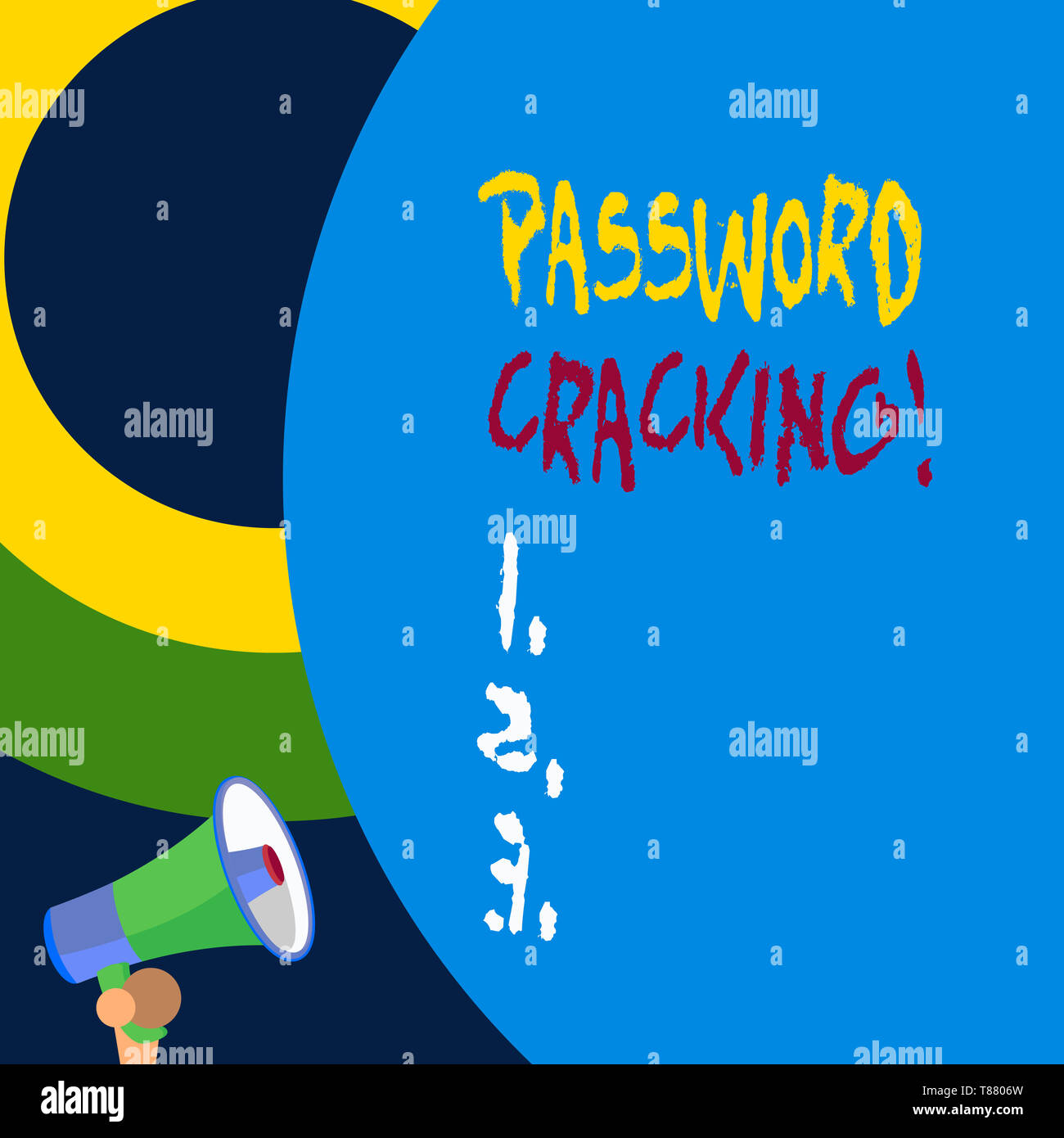 Handwriting text writing Password Cracking. Conceptual photo measures ...