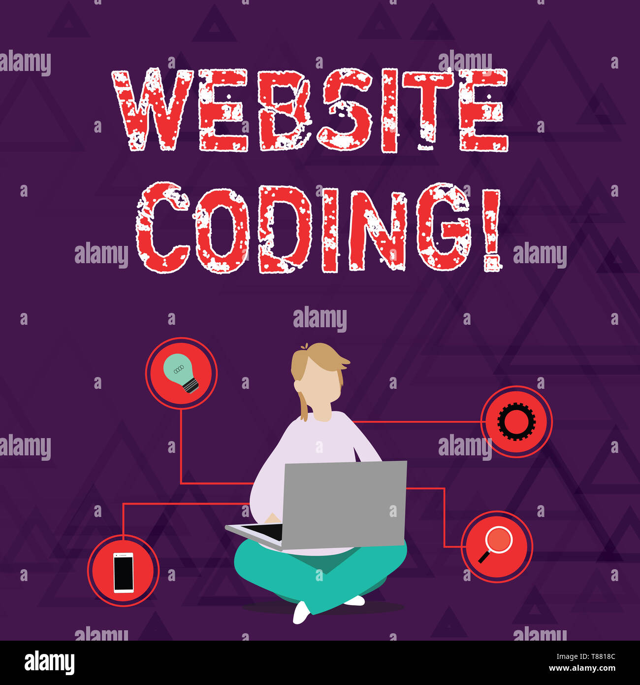 Conceptual hand writing showing Website Coding. Concept meaning system ...