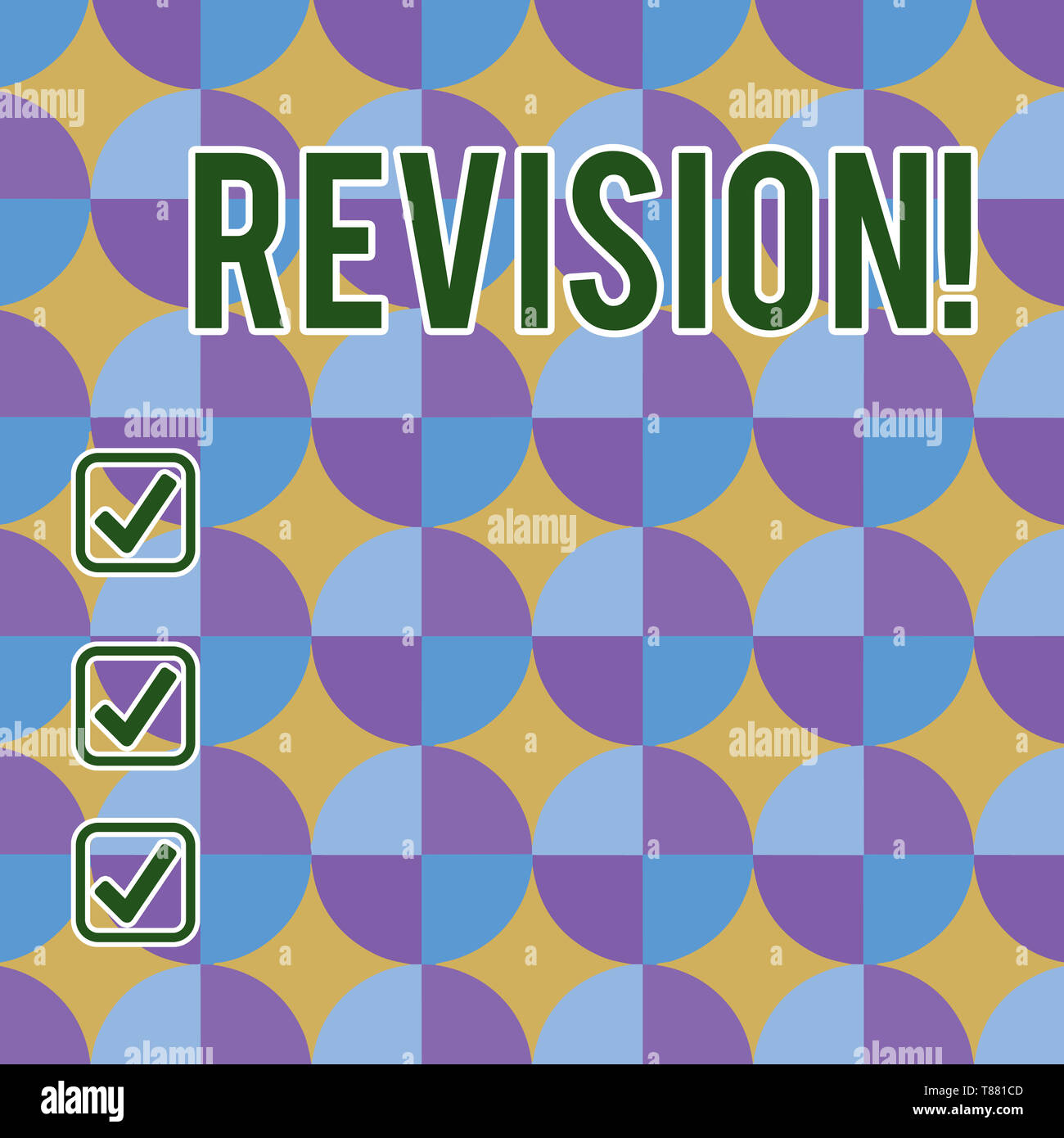 Conceptual hand writing showing Revision. Concept meaning action of ...