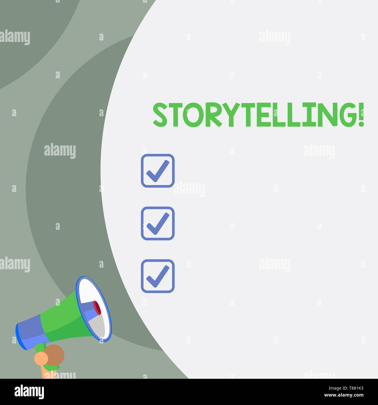 Text sign showing Storytelling. Business photo text activity writing ...
