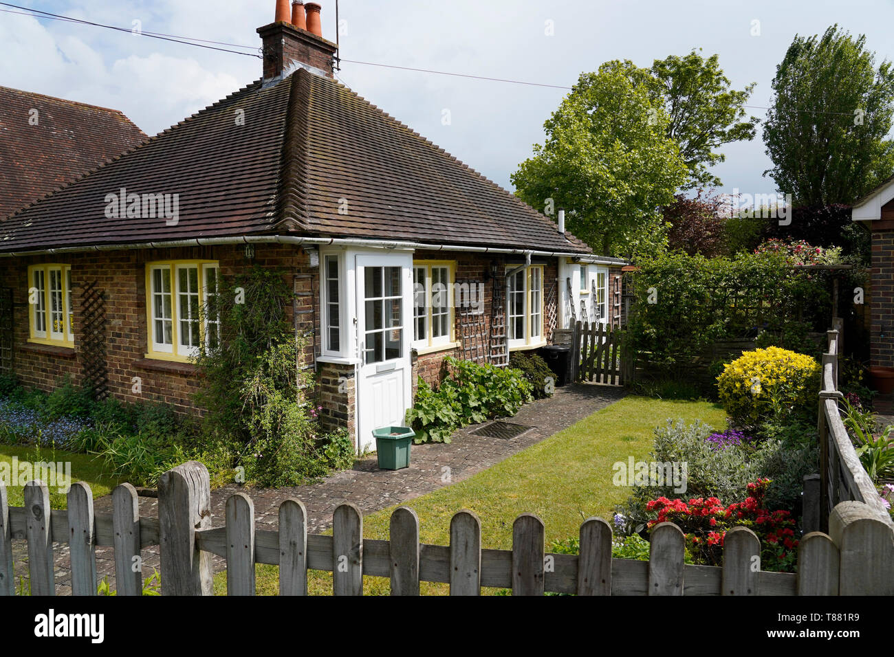 English house, typical old English architecture, Ditchling, Sussex, UK ...