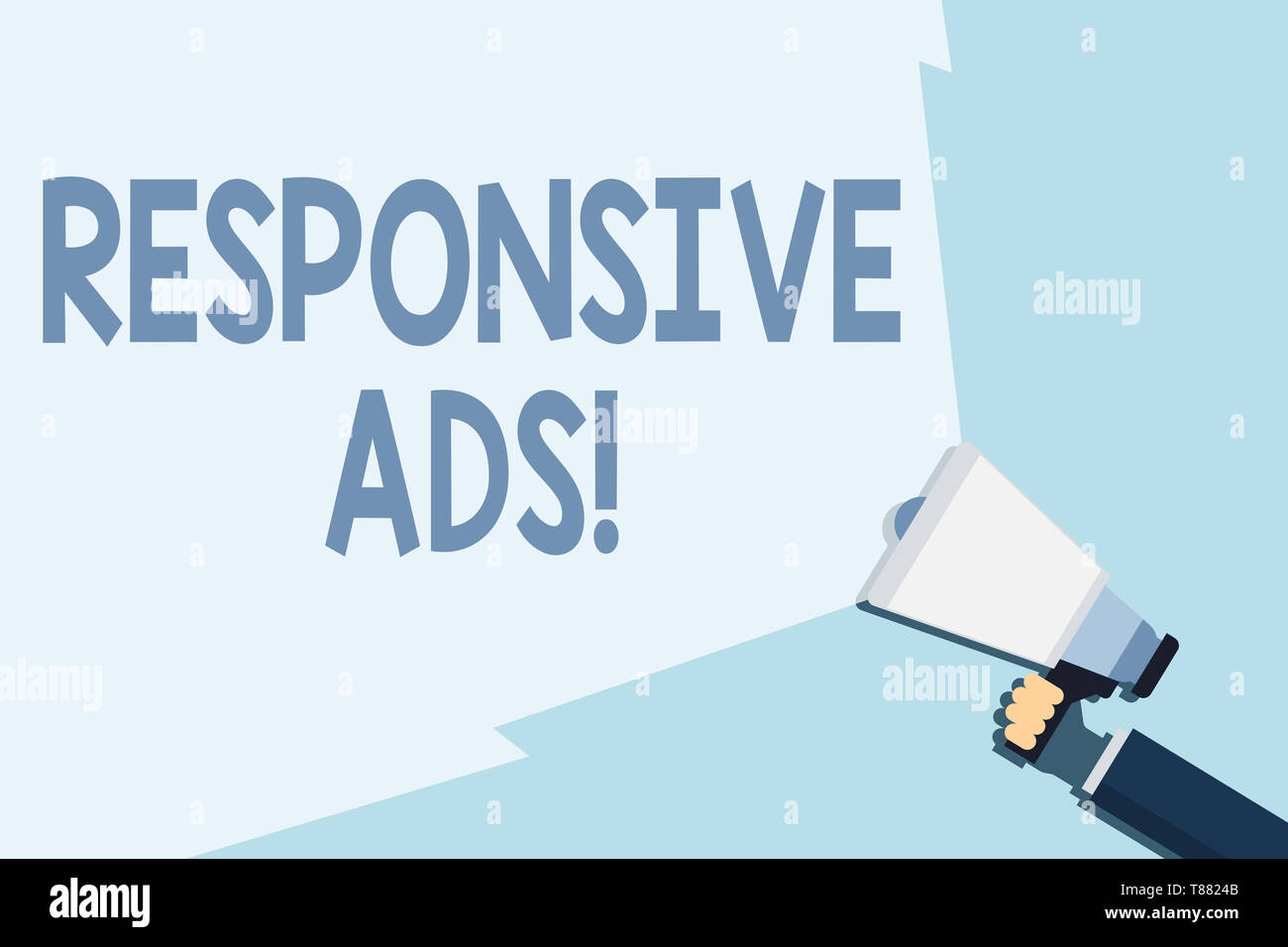 Writing note showing Responsive Ads. Business concept for Automatically ...