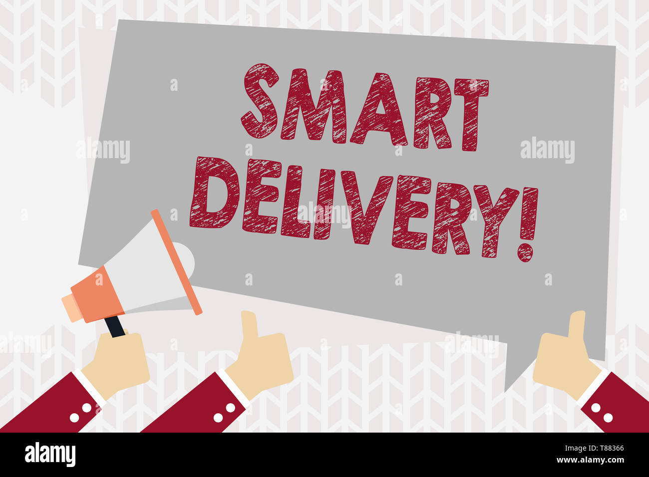 Text sign showing Smart Delivery. Business photo showcasing Mobile ...