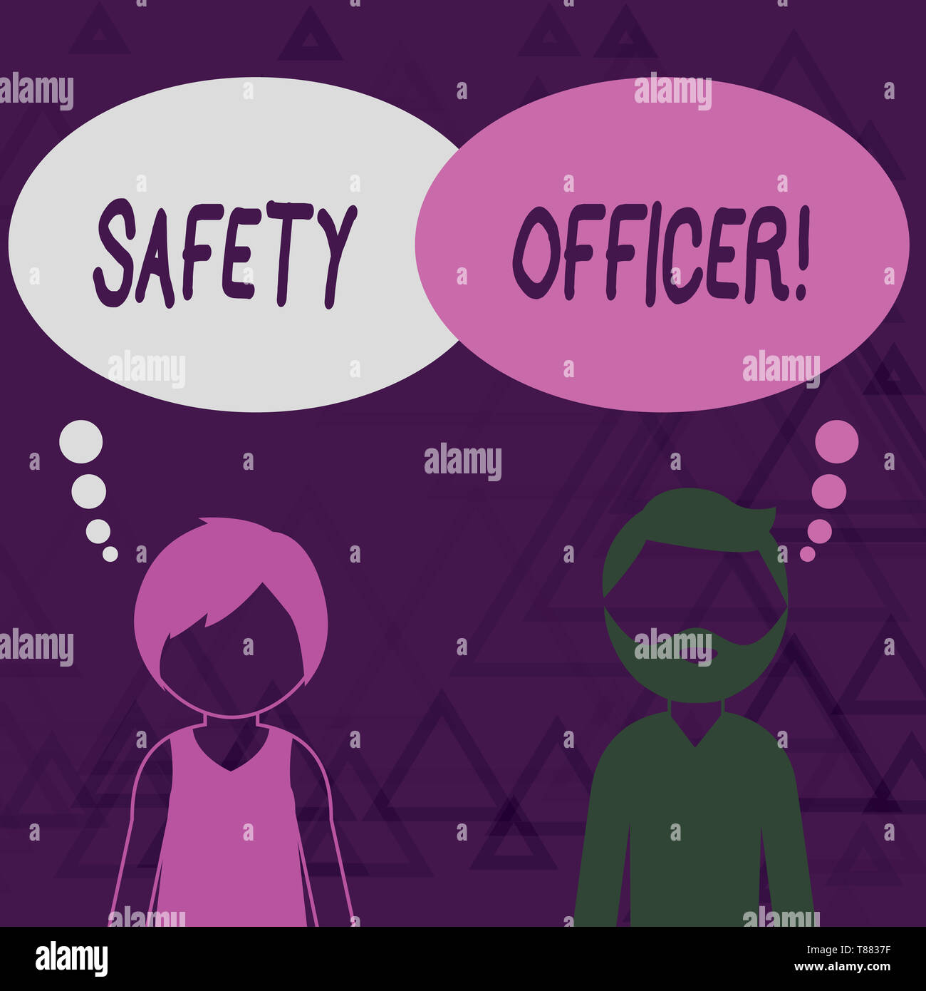 Writing note showing Safety Officer. Business concept for a ...