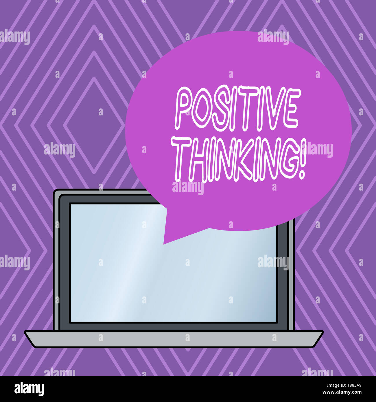 Writing note showing Positive Thinking. Business concept for mental ...