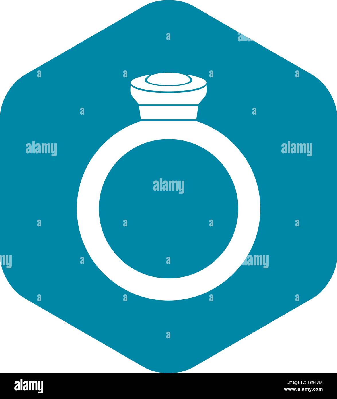 Ring icon, simple style Stock Vector Image & Art - Alamy