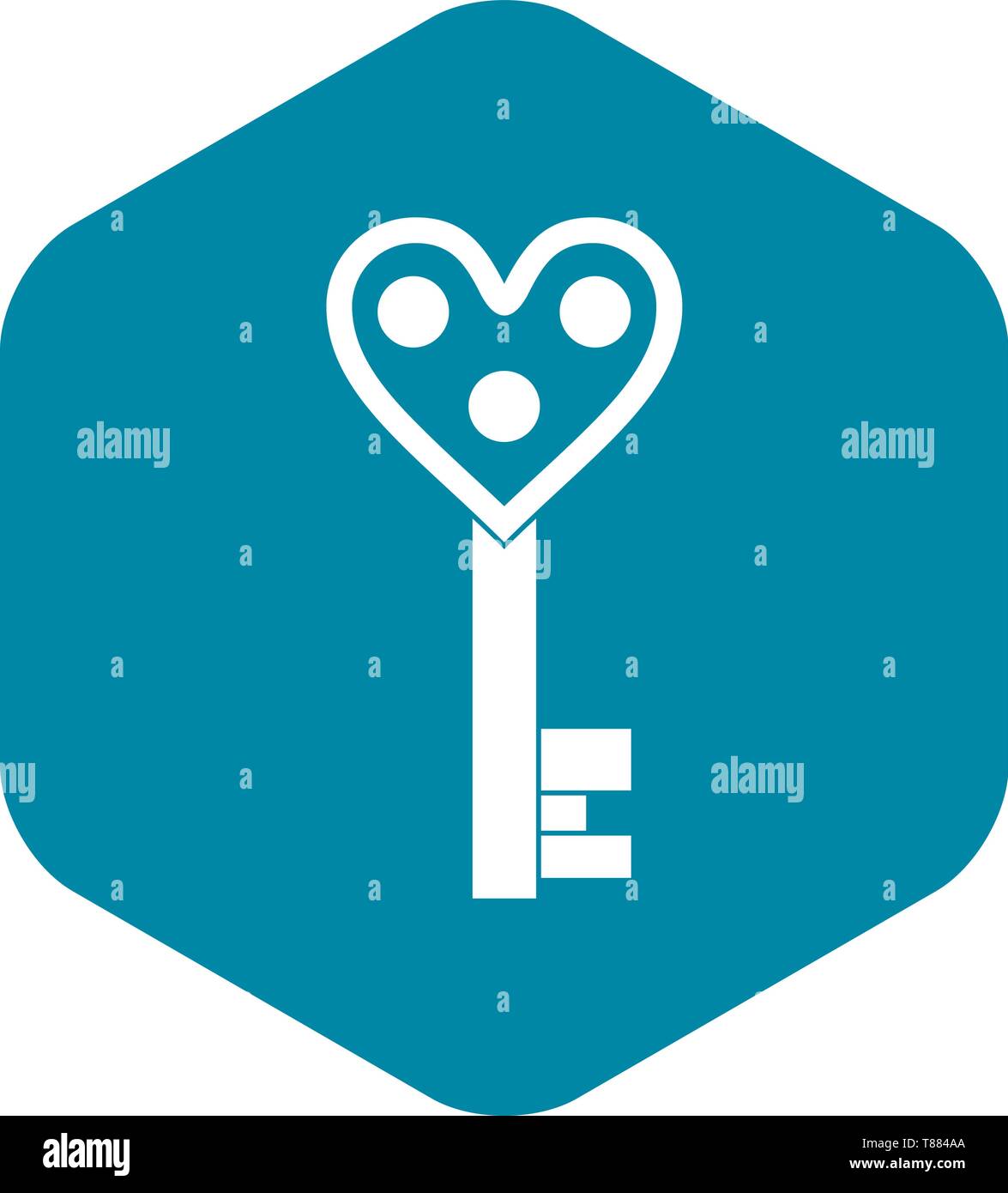 Love key icon, simple style Stock Vector Image & Art - Alamy