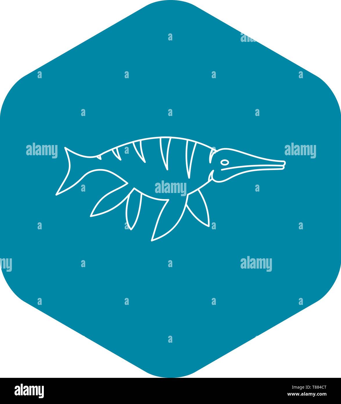 Ichthyosaur fossil Stock Vector Images - Alamy