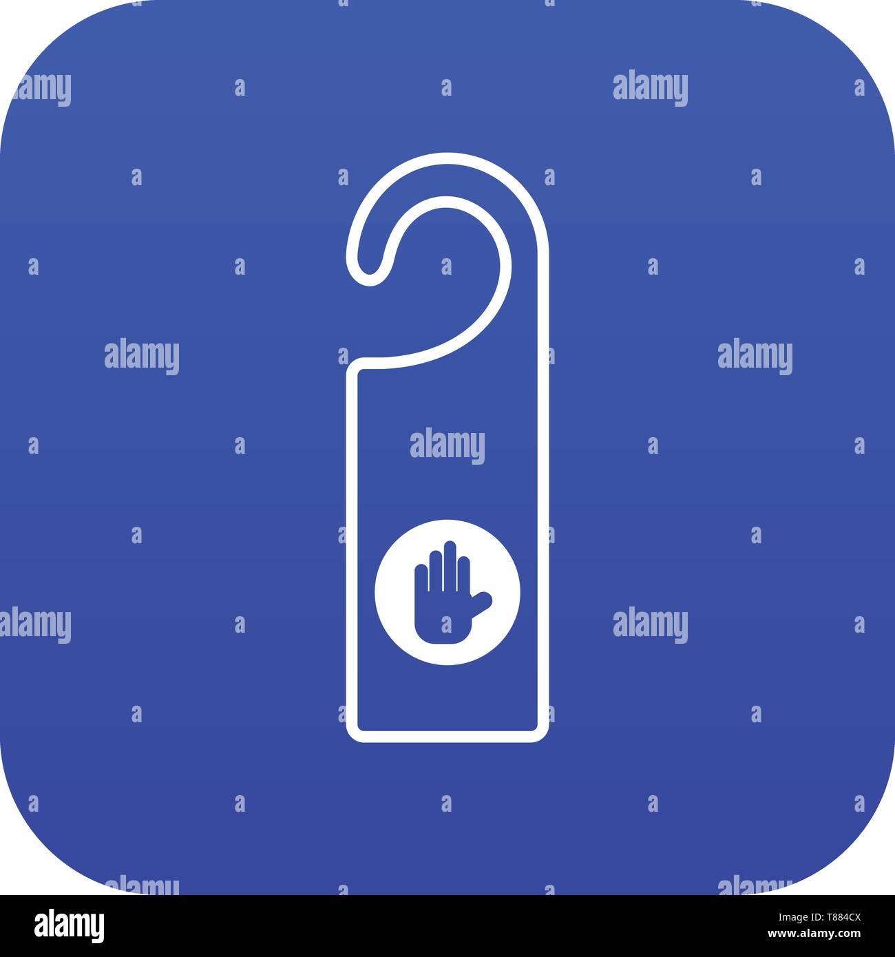 Do not disturb sign icon digital blue Stock Vector Image & Art - Alamy